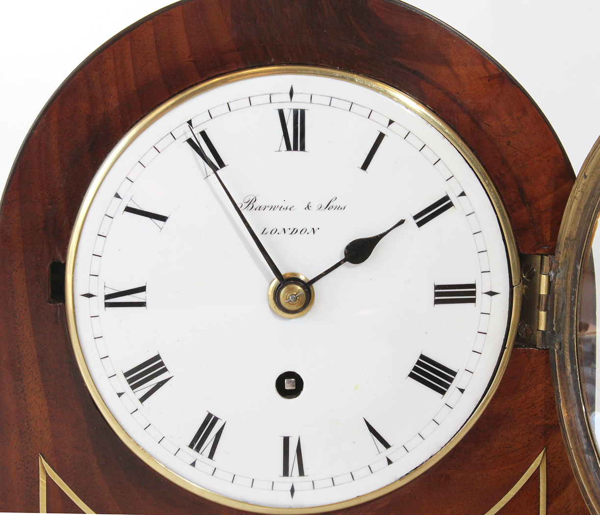 Timepiece Mahogany Mantel Clock by Barwise & Sons - Carlton Clocks