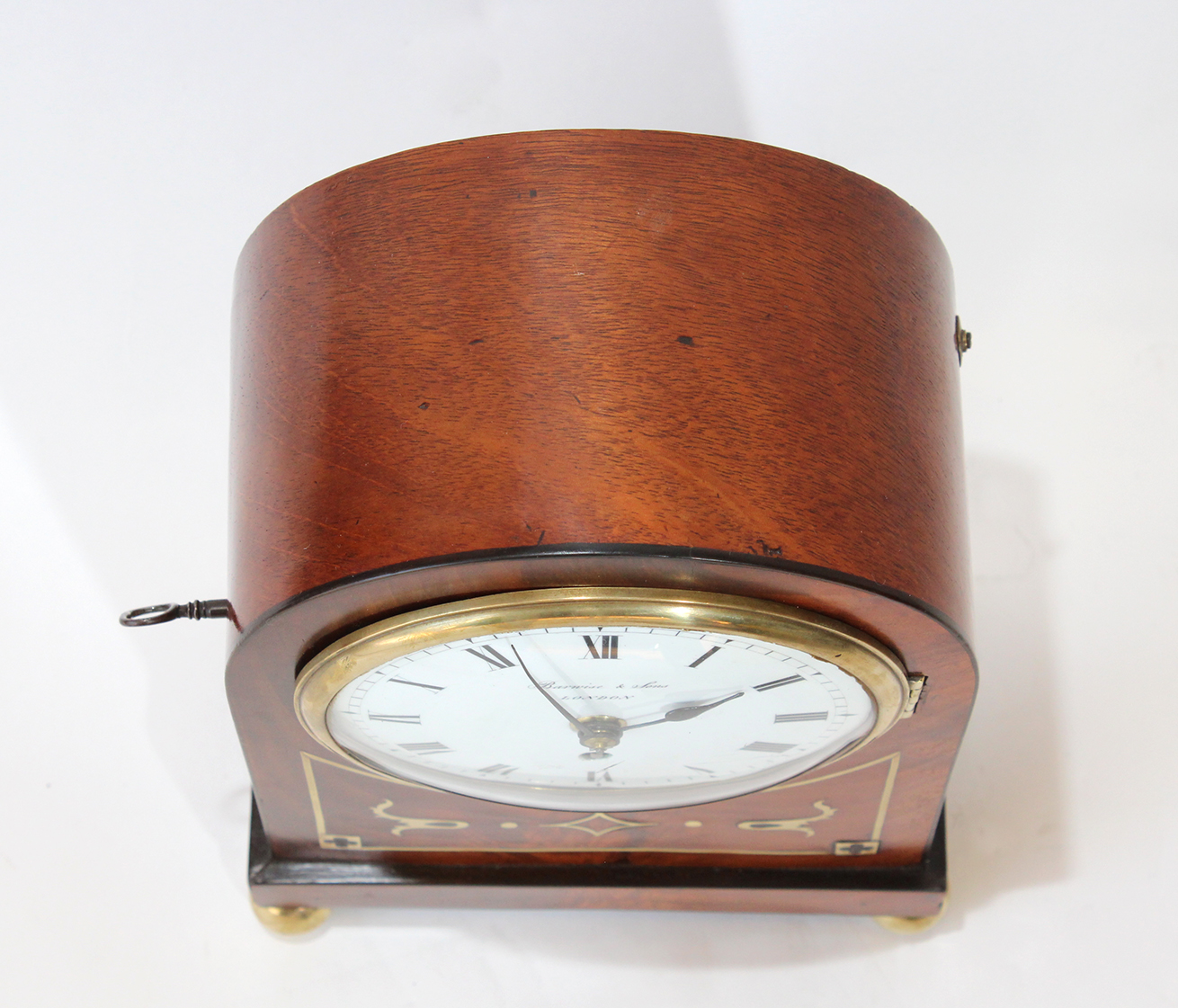 Timepiece Mahogany Mantel Clock by Barwise & Sons - Carlton Clocks
