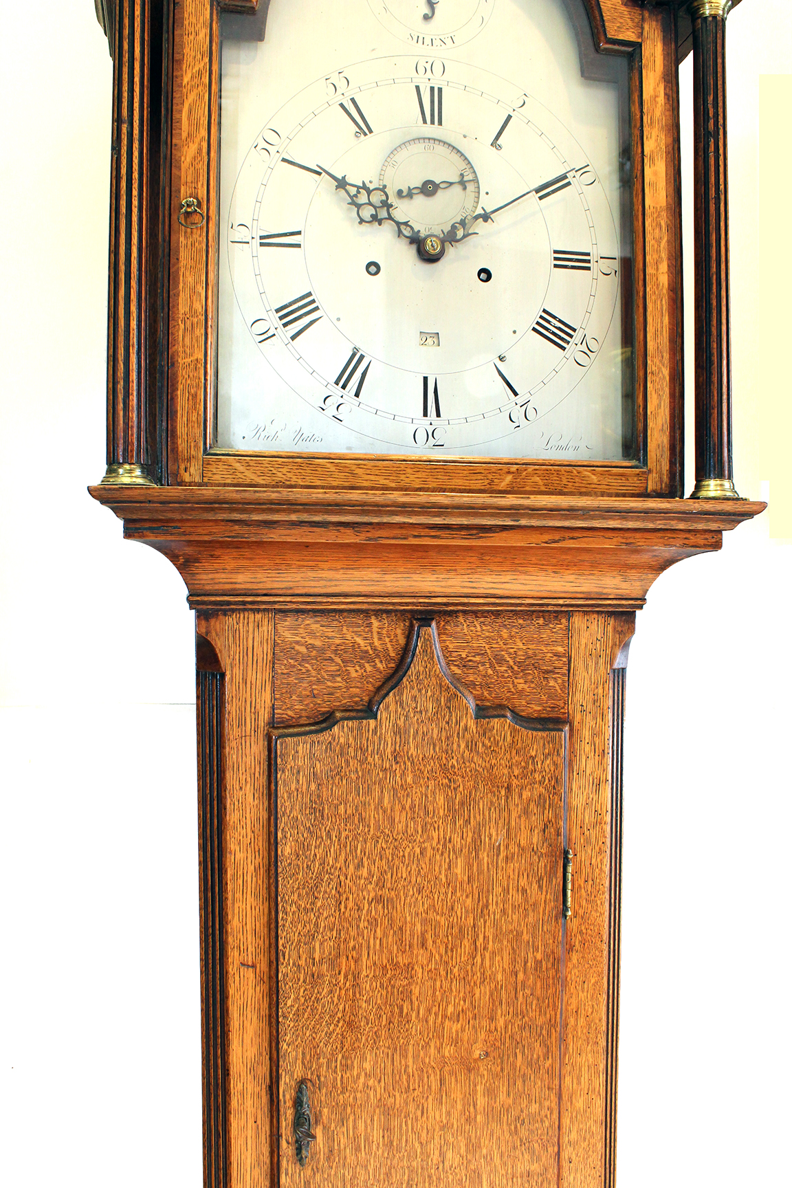 8-Day Oak Longcase Clock by Yates, London - Carlton Clocks