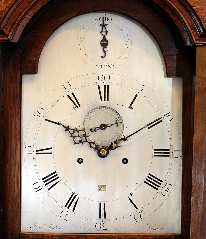 8-Day Oak Longcase Clock by Yates, London - Carlton Clocks