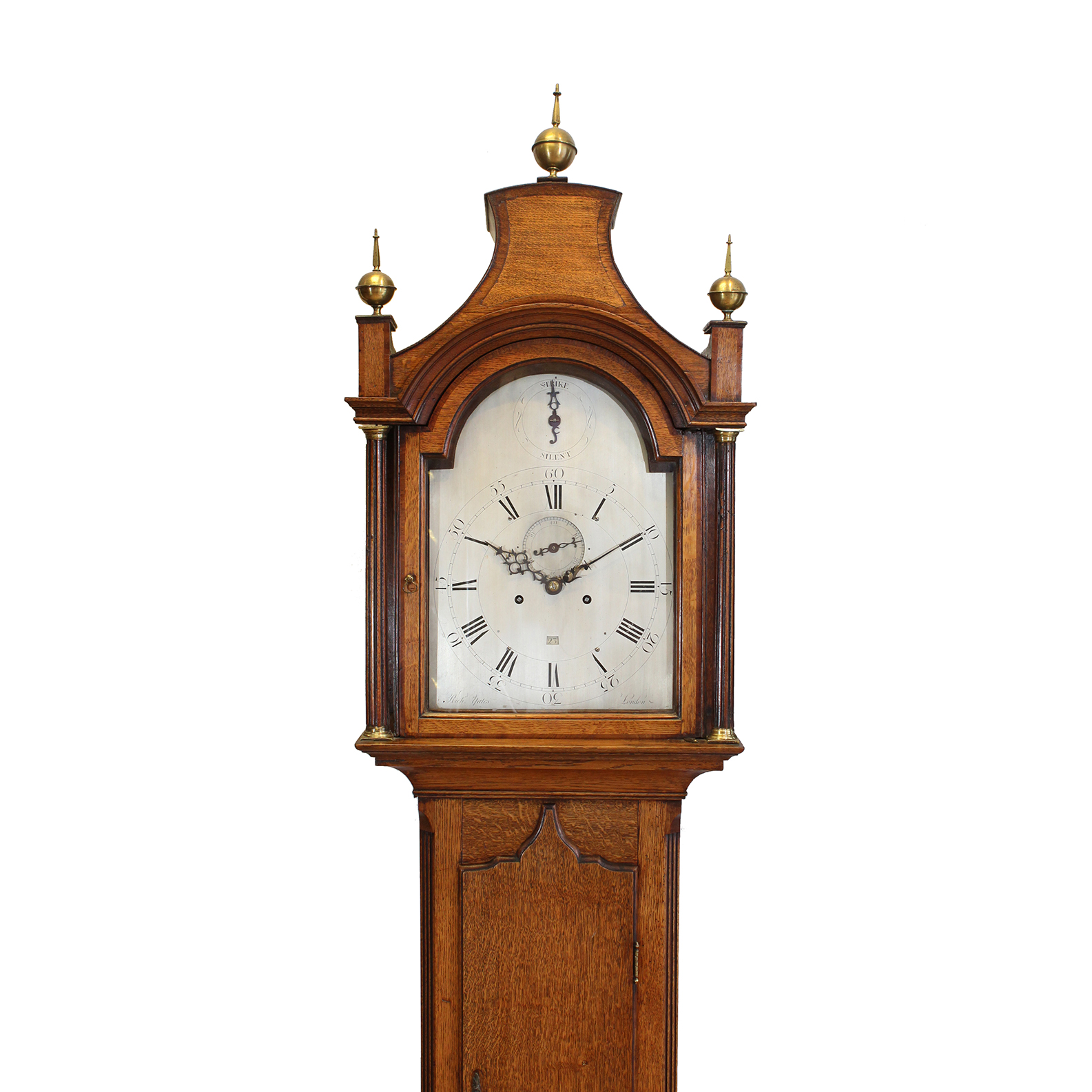 8-Day Oak Longcase Clock by Yates, London - Carlton Clocks