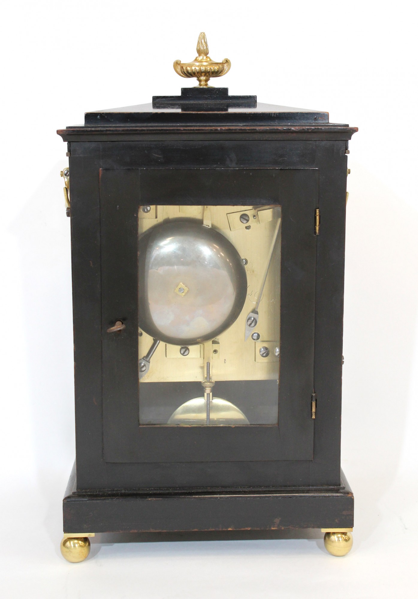 Fusee striking ebonised bracket clock, James Reynolds, London - Carlton ...