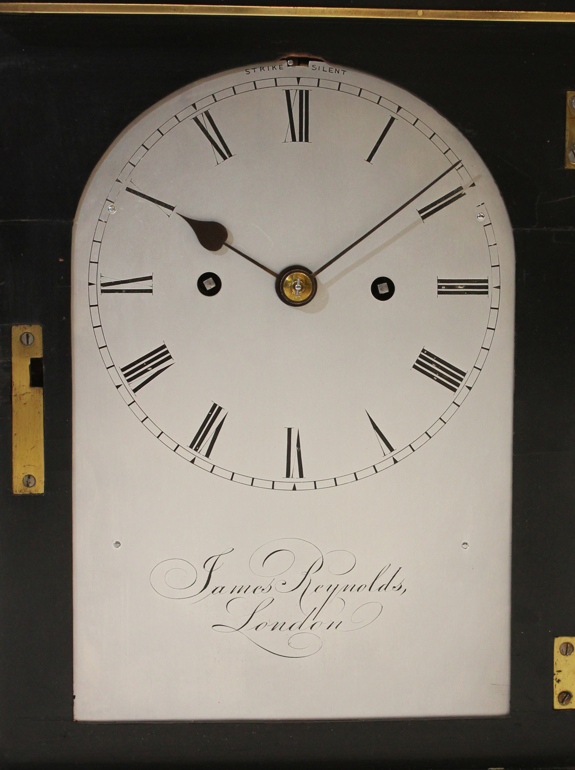Fusee striking ebonised bracket clock, James Reynolds, London - Carlton ...