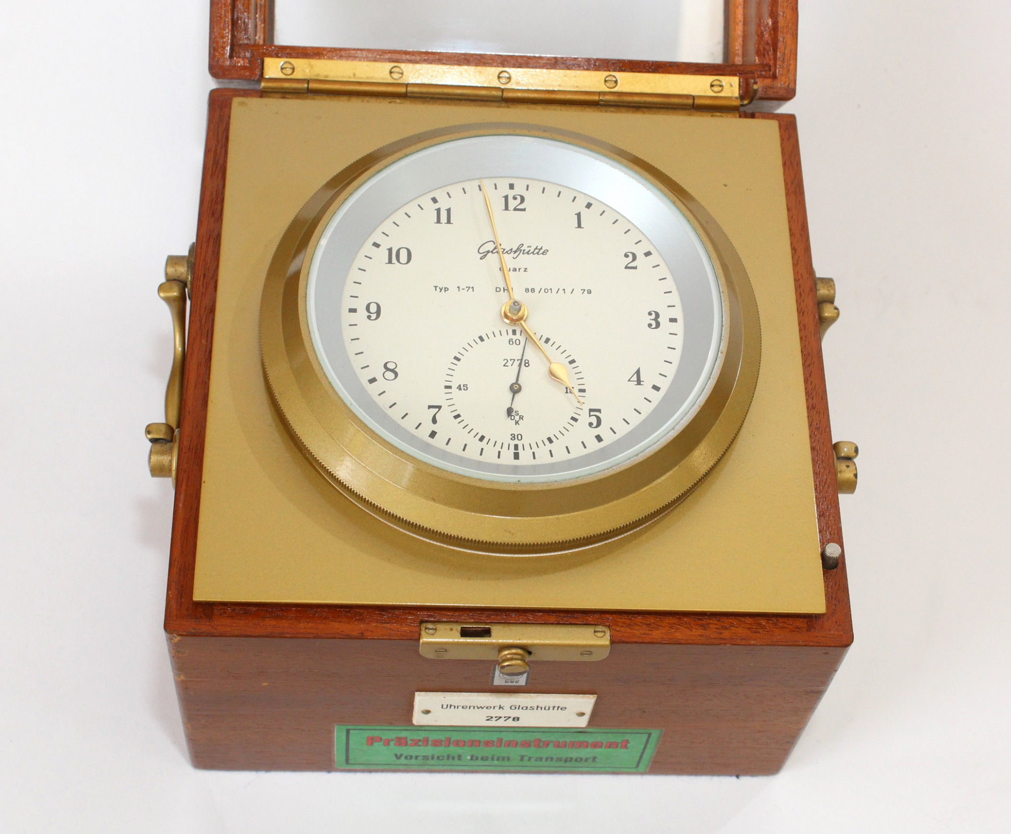 Glashütte quarz Marine Chronometer clock - Carlton Clocks