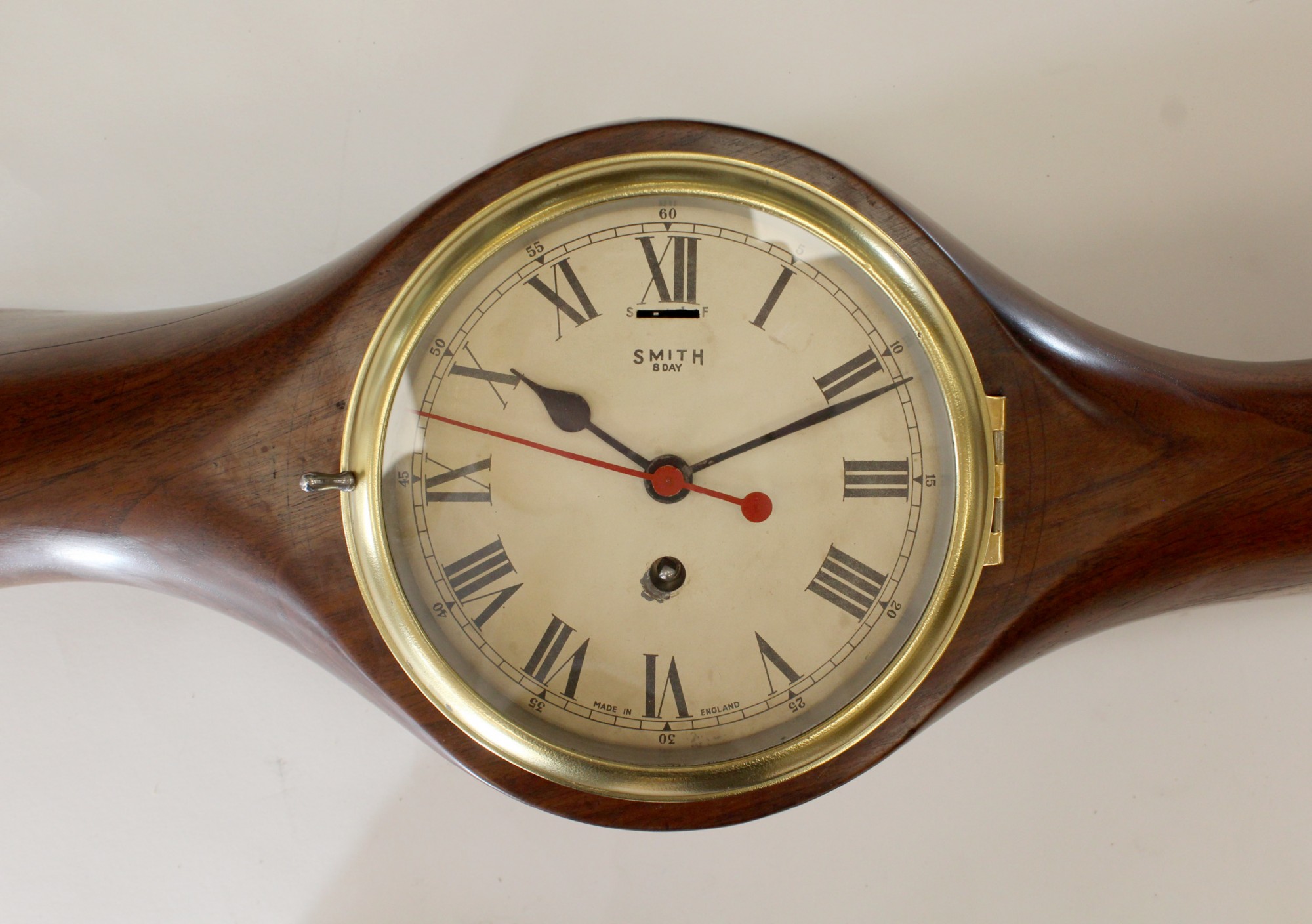 Biplane Wooden Aircraft Propeller with clock - Carlton Clocks