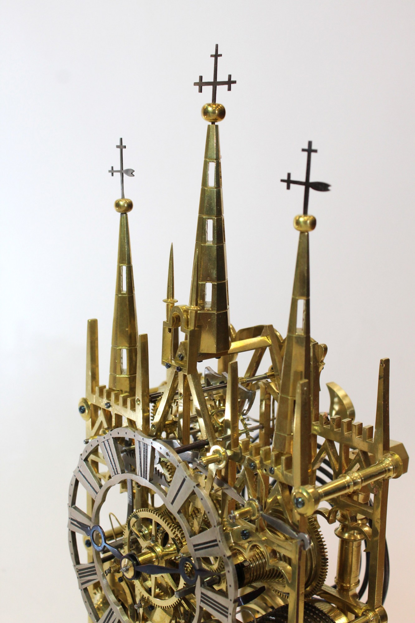 Lichfield Cathedral Skeleton Clock by Smiths, Clerkenwell - Carlton Clocks