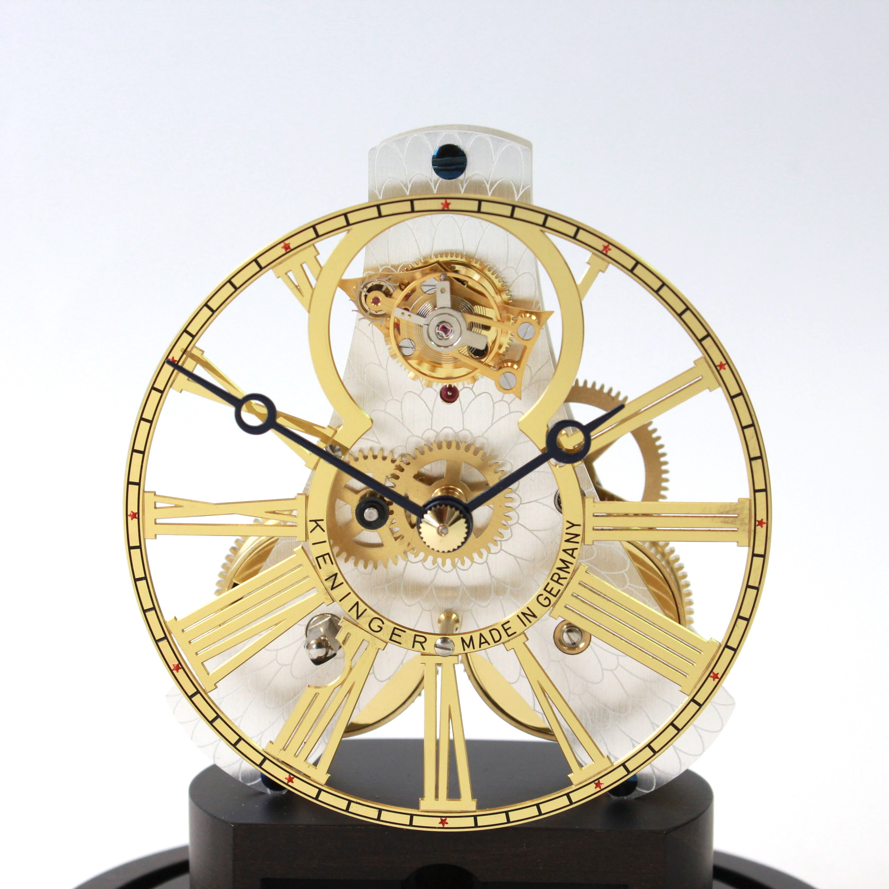 Modern Skeleton Clock with Tourbillon escapement - Carlton Clocks
