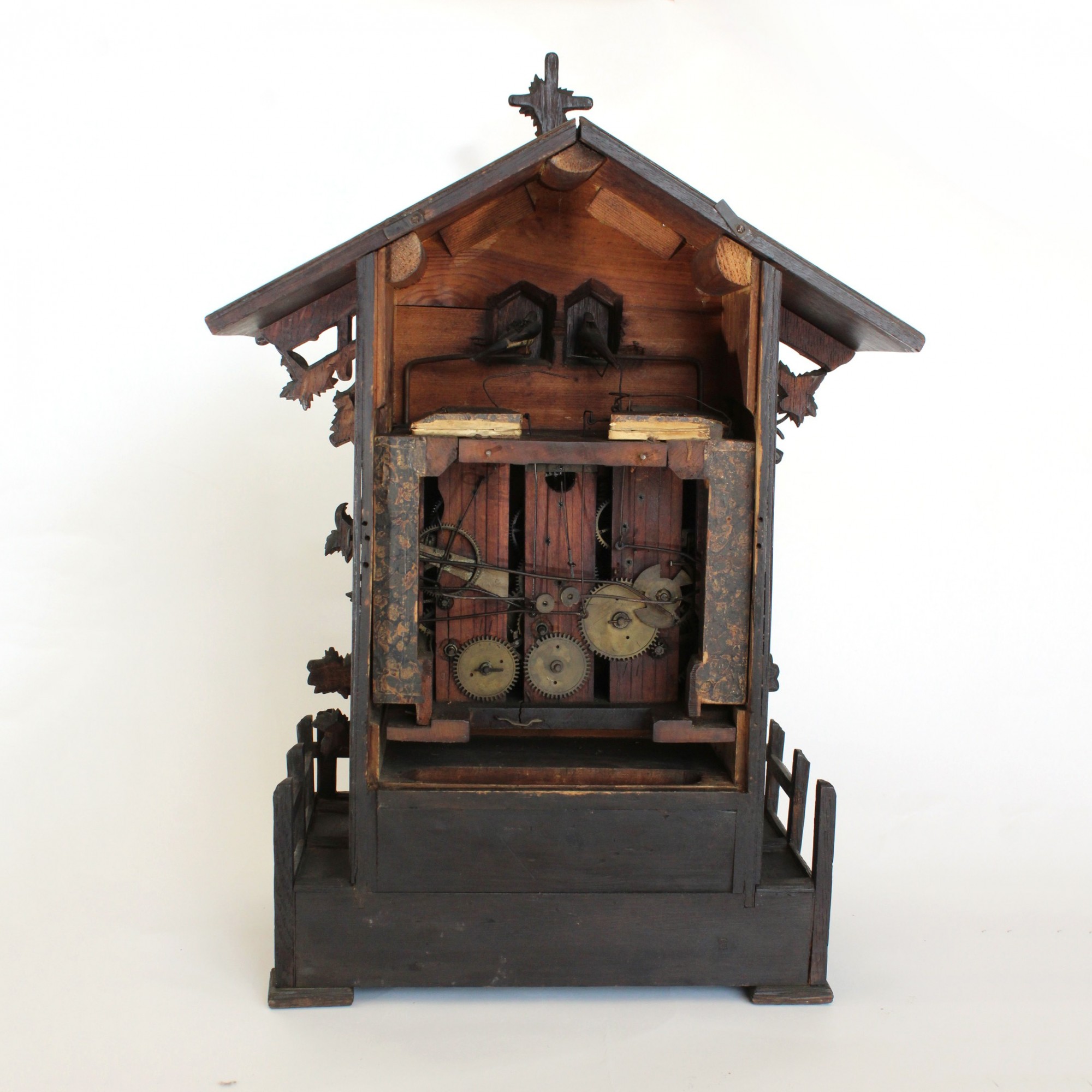 Cuckoo and Quail shelf clock by Beha - Carlton Clocks