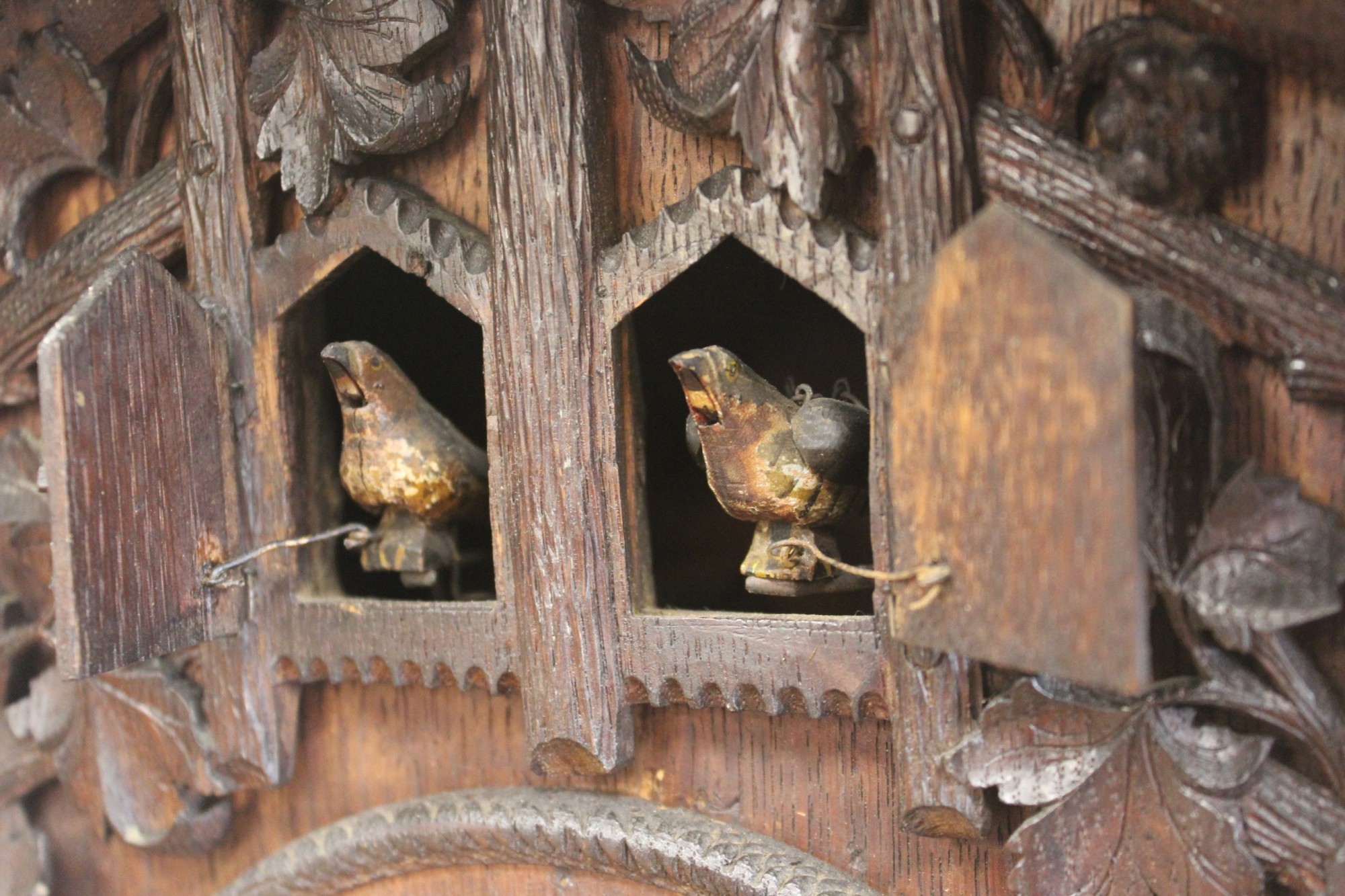 Cuckoo and Quail shelf clock by Beha - Carlton Clocks