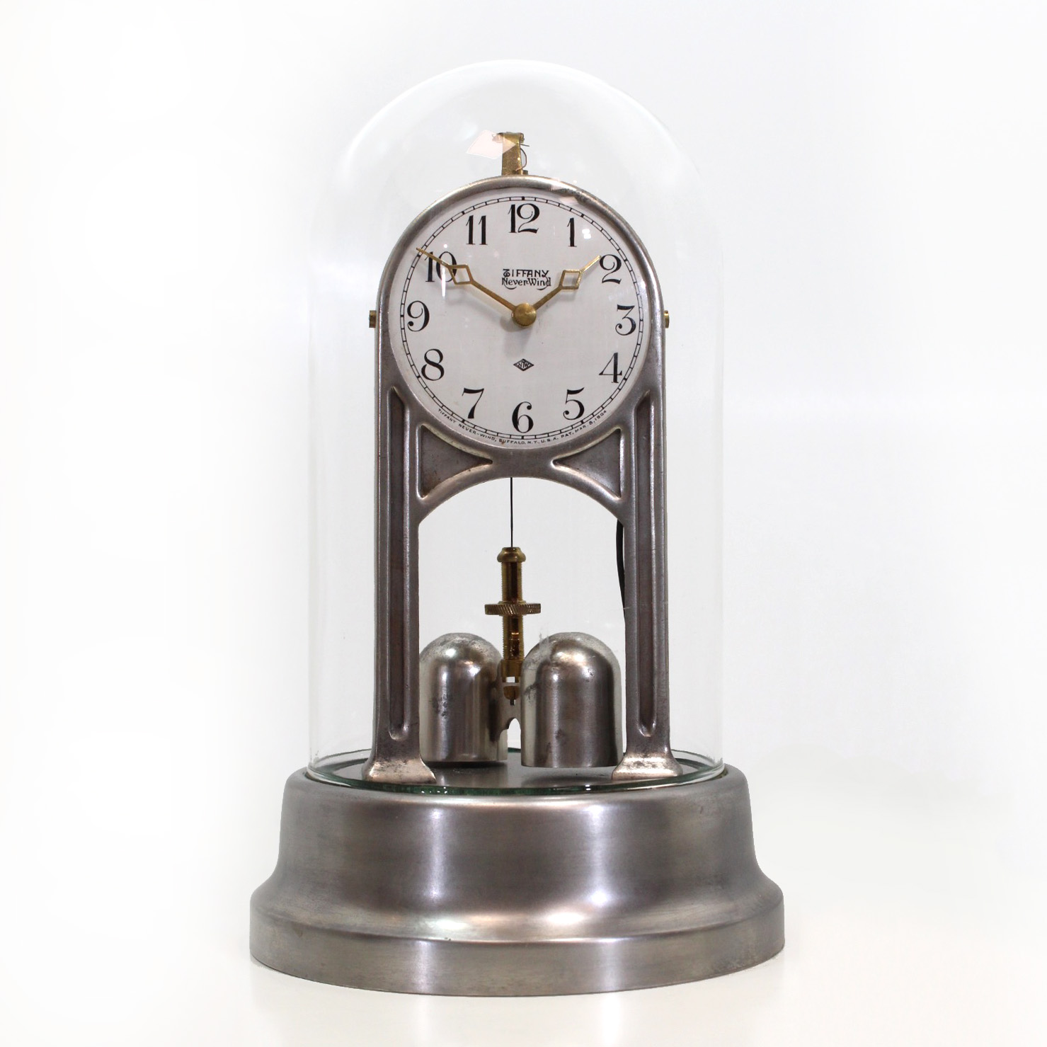 American Electric Torsion Clock - Tiffany Never Wind - Carlton Clocks