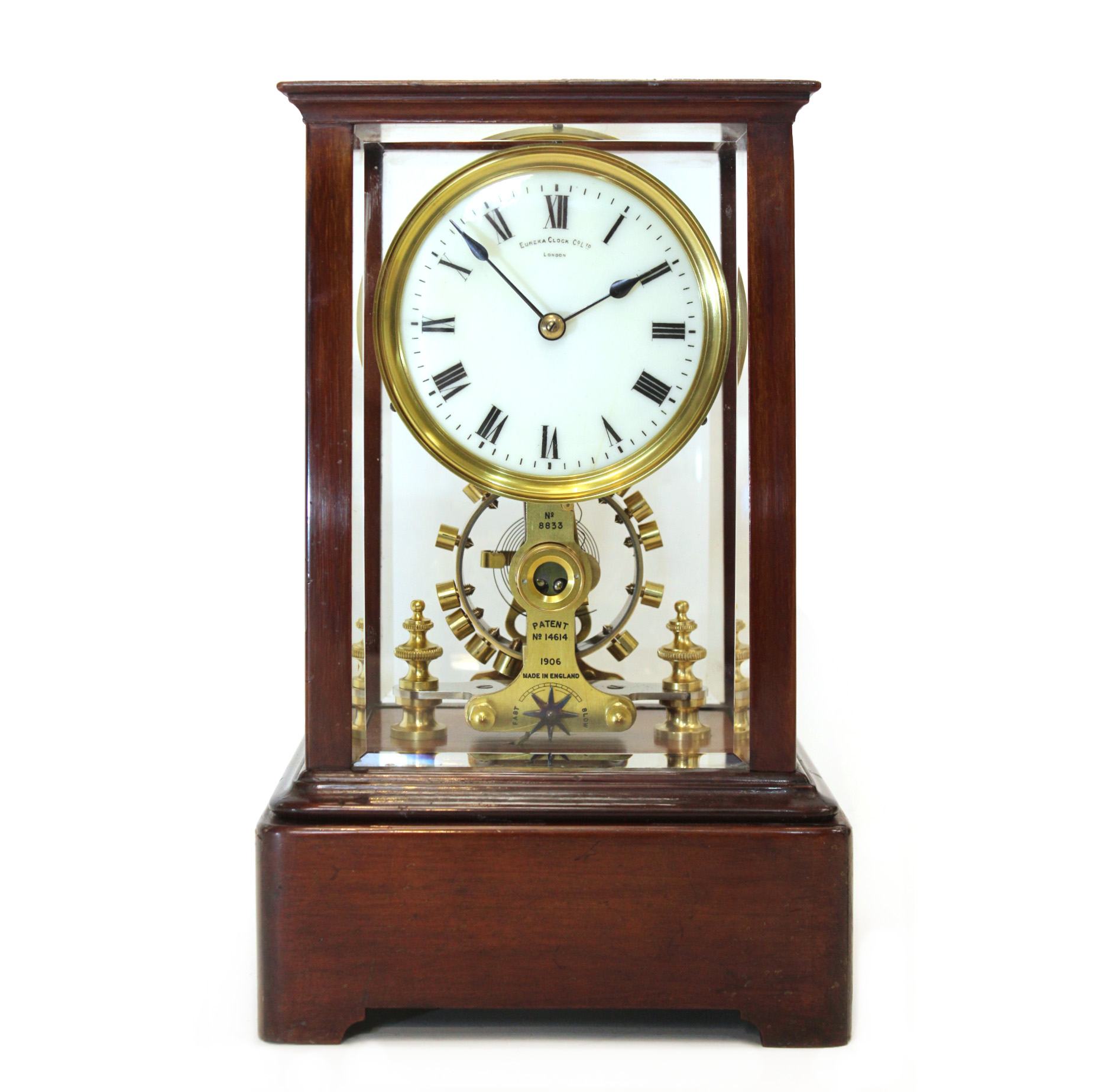 Five Glass Electric clock, Eureka Clock Co. - Carlton Clocks