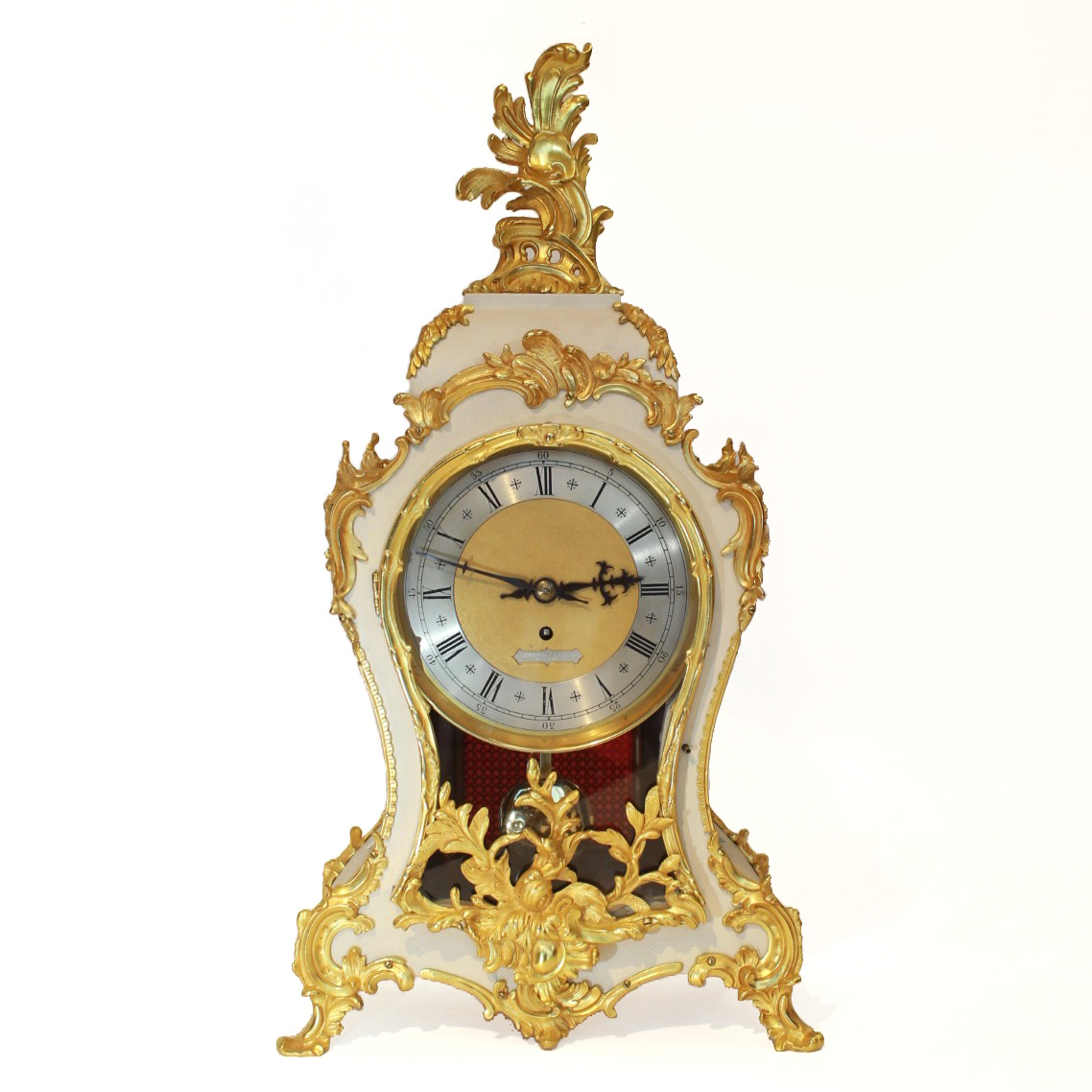 Large Fusee timepiece Mantel clock W&H - Carlton Clocks