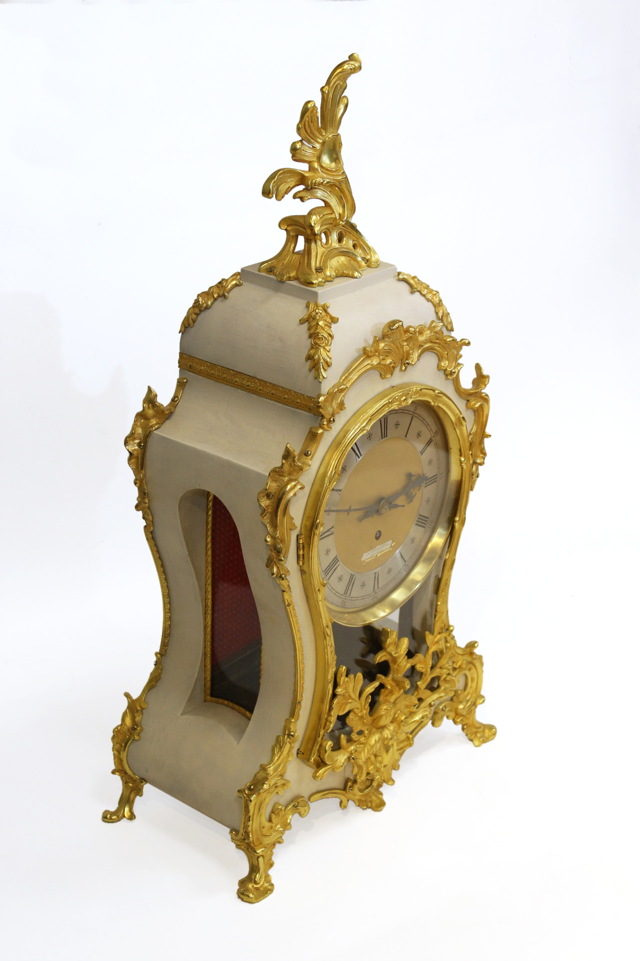 Large Fusee timepiece Mantel clock W&H - Carlton Clocks