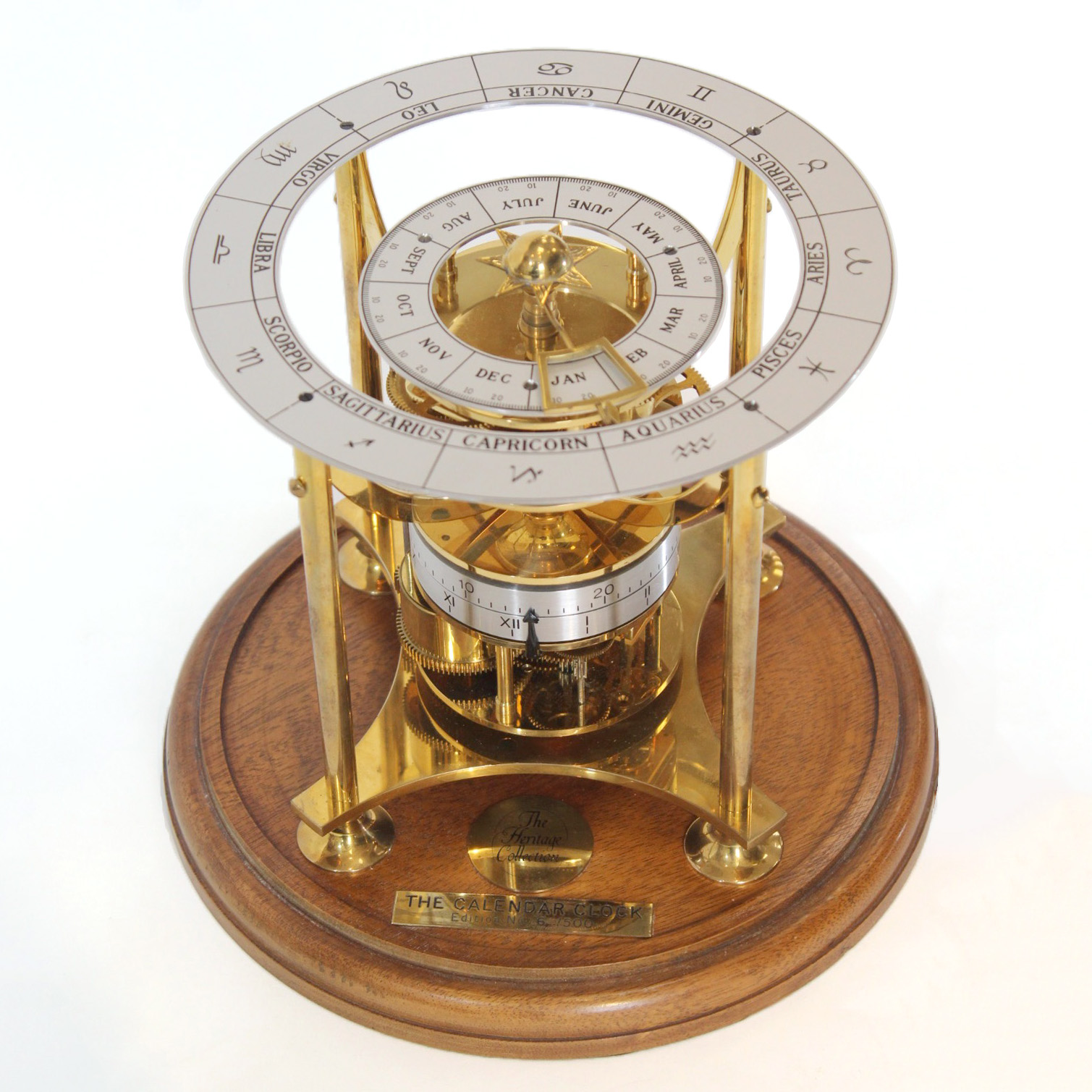 The Heritage Collection, "The Calendar Clock" - Carlton Clocks