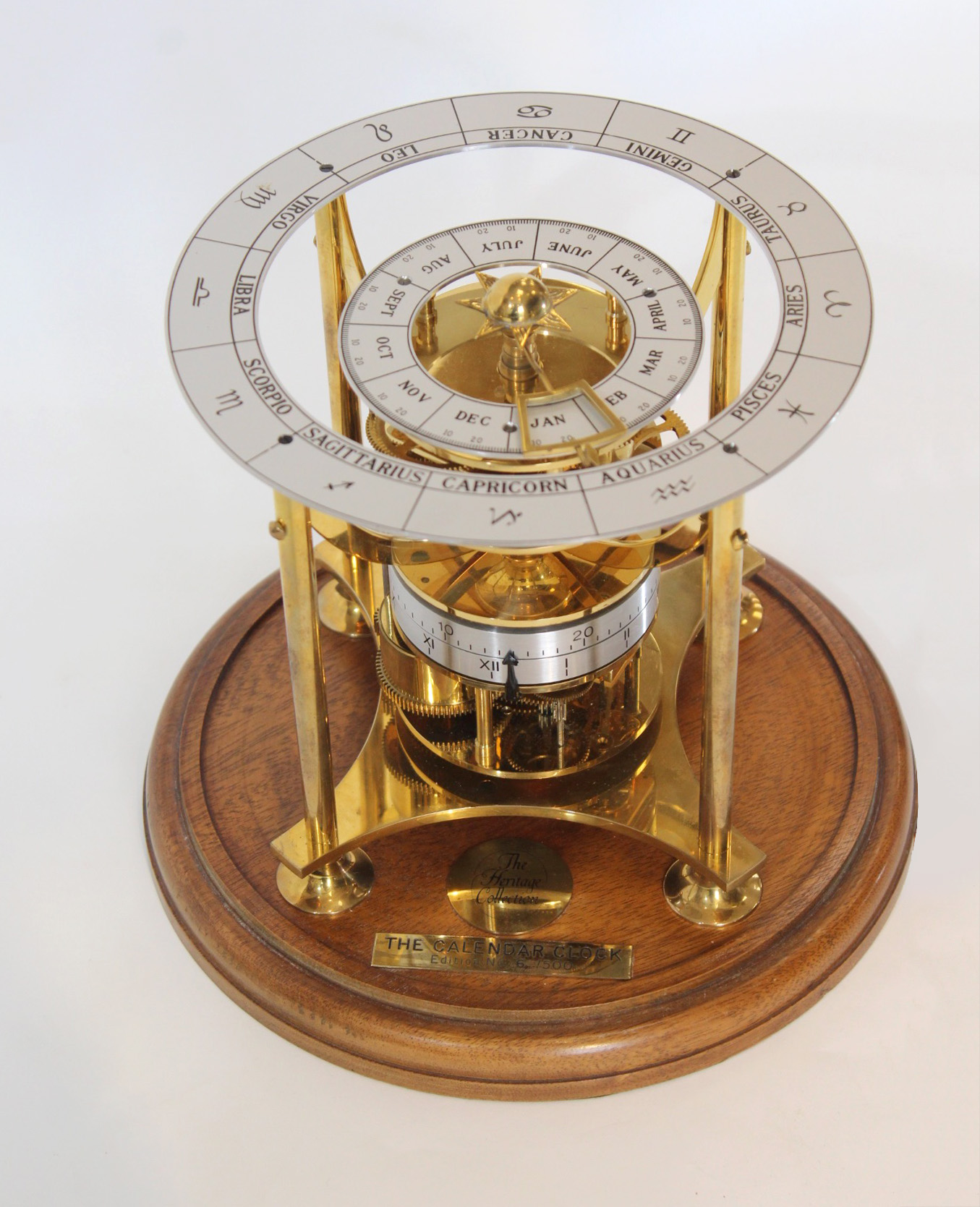 The Heritage Collection, "The Calendar Clock" - Carlton Clocks