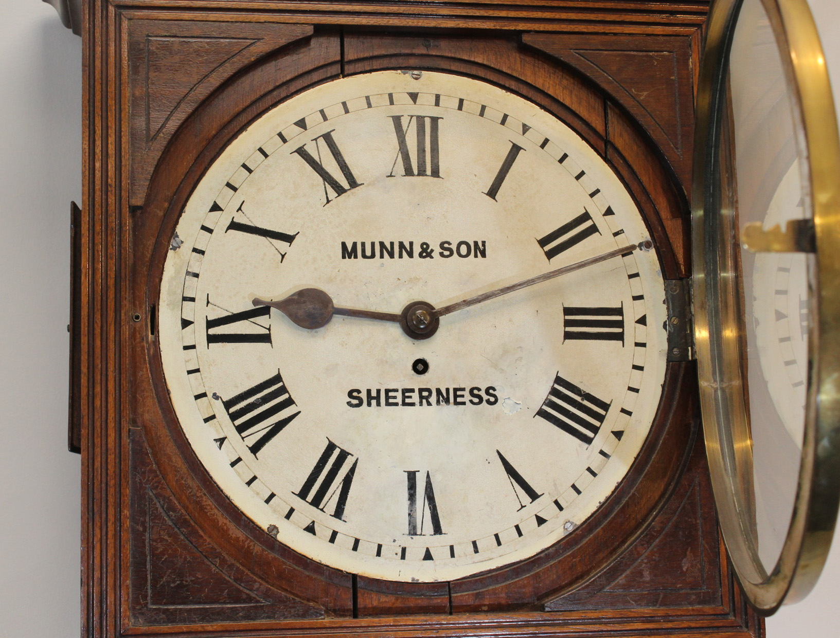 Large Antique Wall Clock, Munn & Son, Sheerness - Carlton Clocks