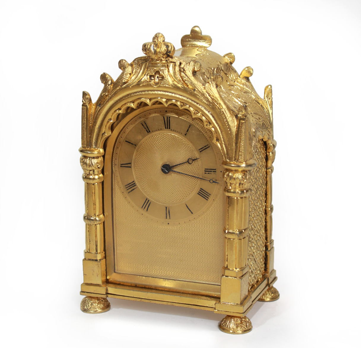 Miniature English mantel timepiece - Viner, London - Carlton Clocks