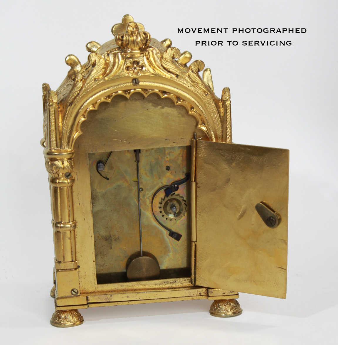 Miniature English mantel timepiece - Viner, London - Carlton Clocks