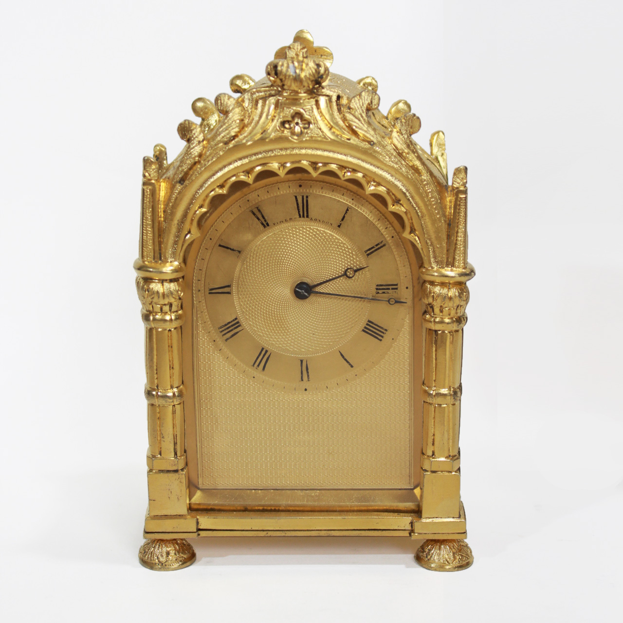 Miniature English mantel timepiece - Viner, London - Carlton Clocks