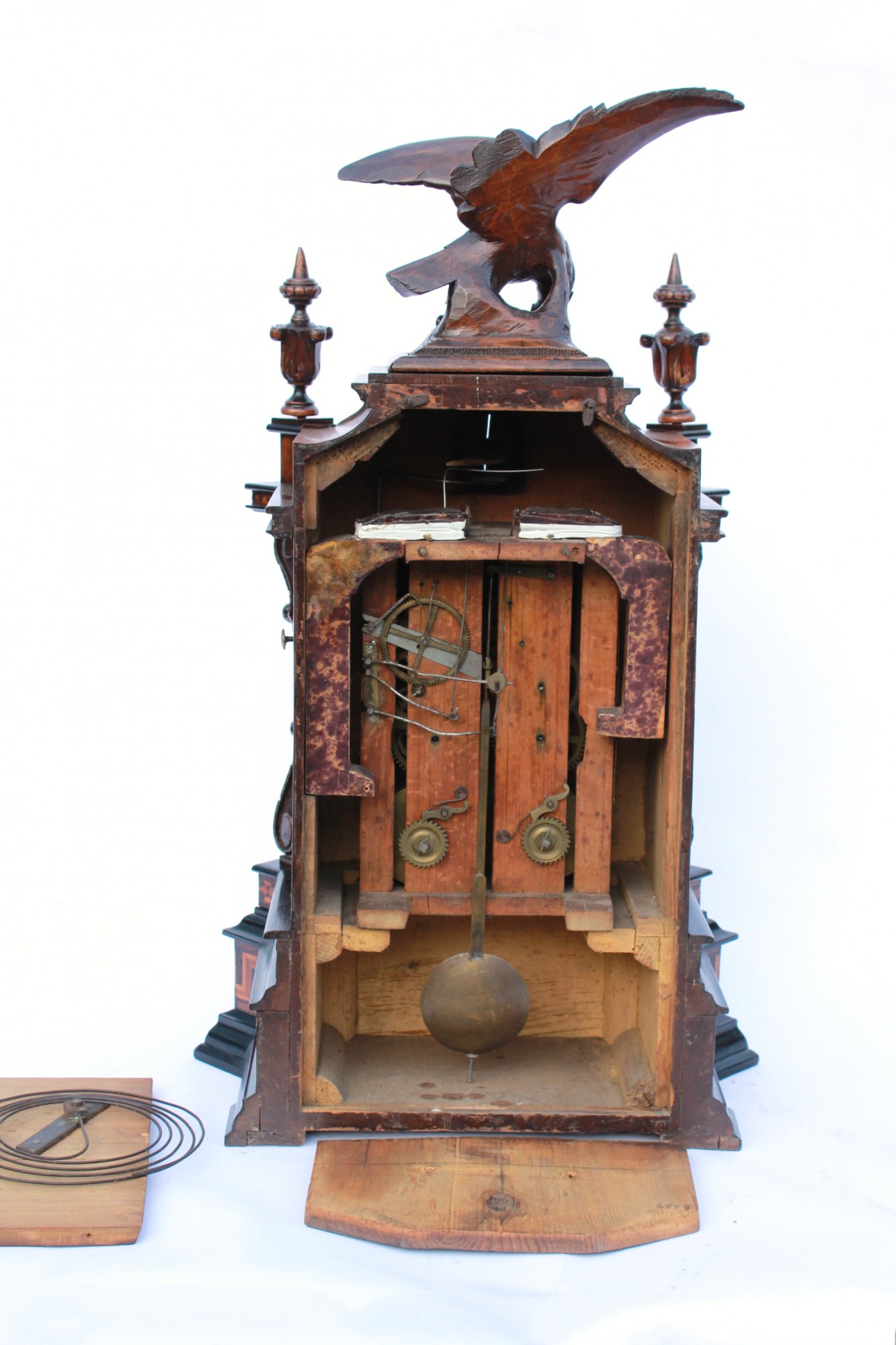 Beha double fusee Cuckoo Clock with Eagle mount - Carlton Clocks