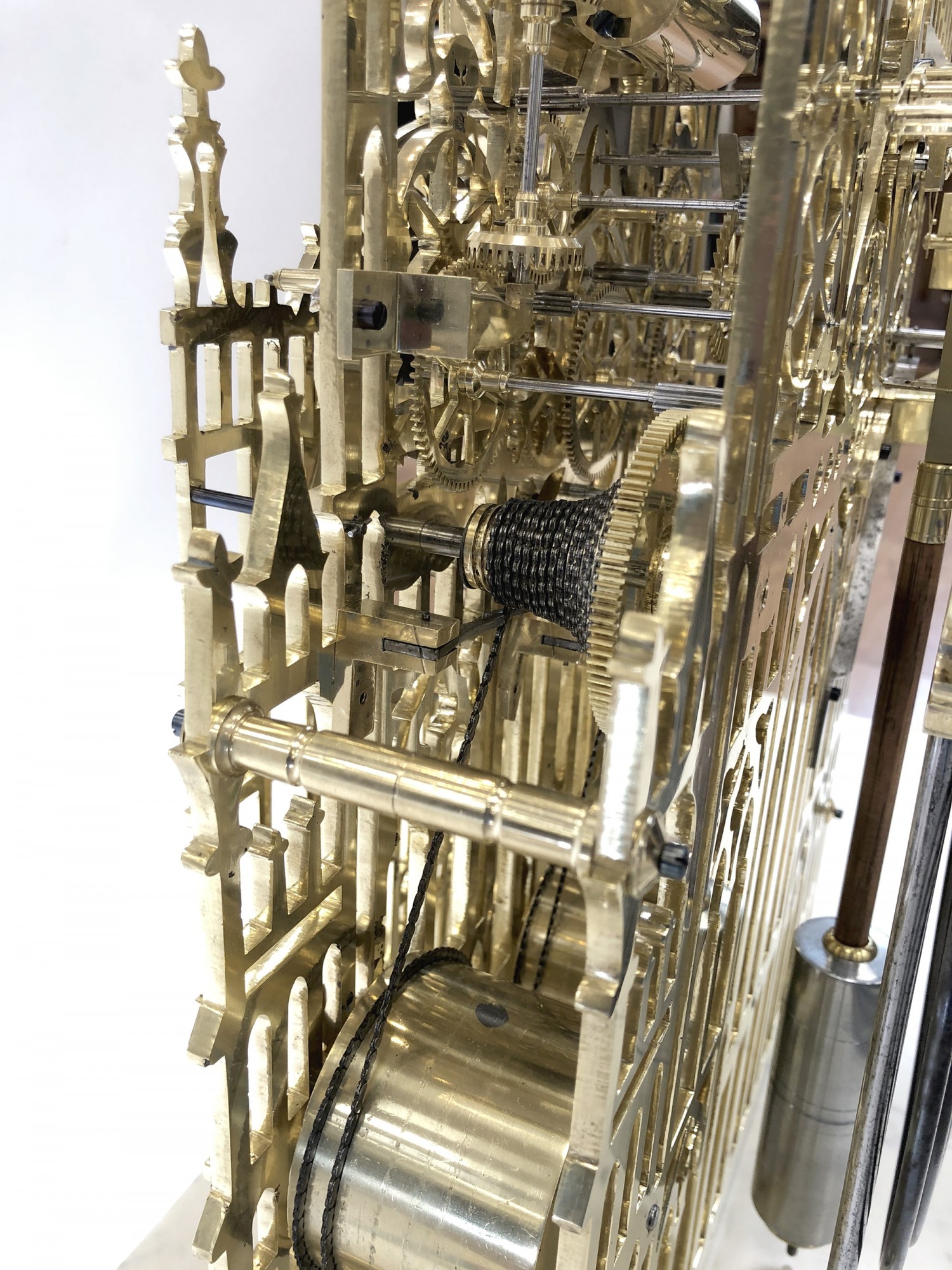 Quarter-chiming Westminster Abbey Skeleton Clock - Carlton Clocks