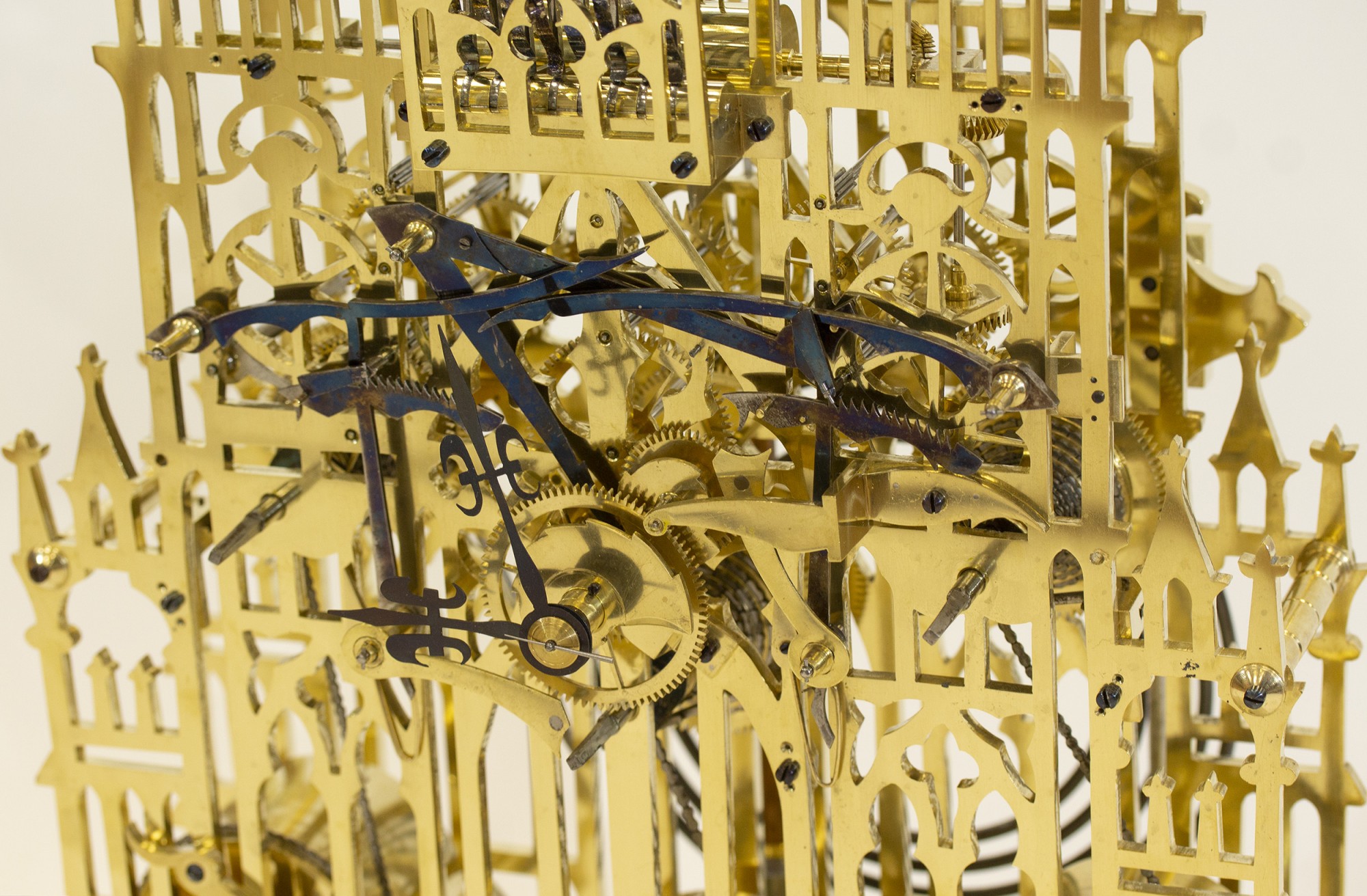 Quarter-chiming Westminster Abbey Skeleton Clock - Carlton Clocks