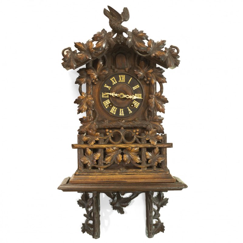 Cuckoo and Quail shelf clock by Beha - Carlton Clocks