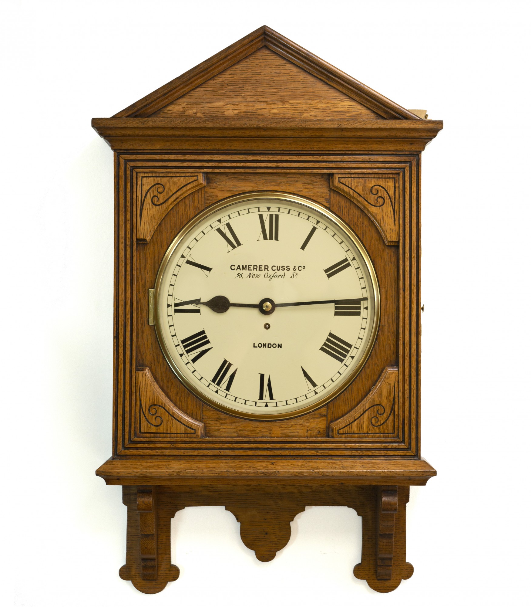Large oak Dial Clock, Camerer Cuss - Carlton Clocks