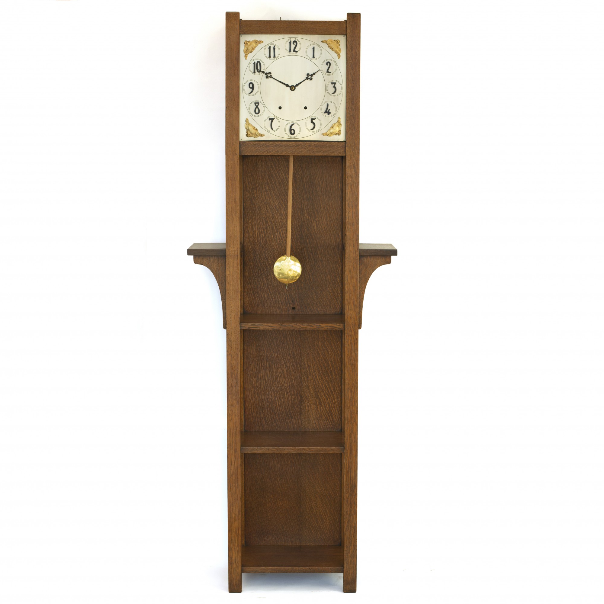 American Arts and Crafts Longcase Shelf clock - Carlton Clocks