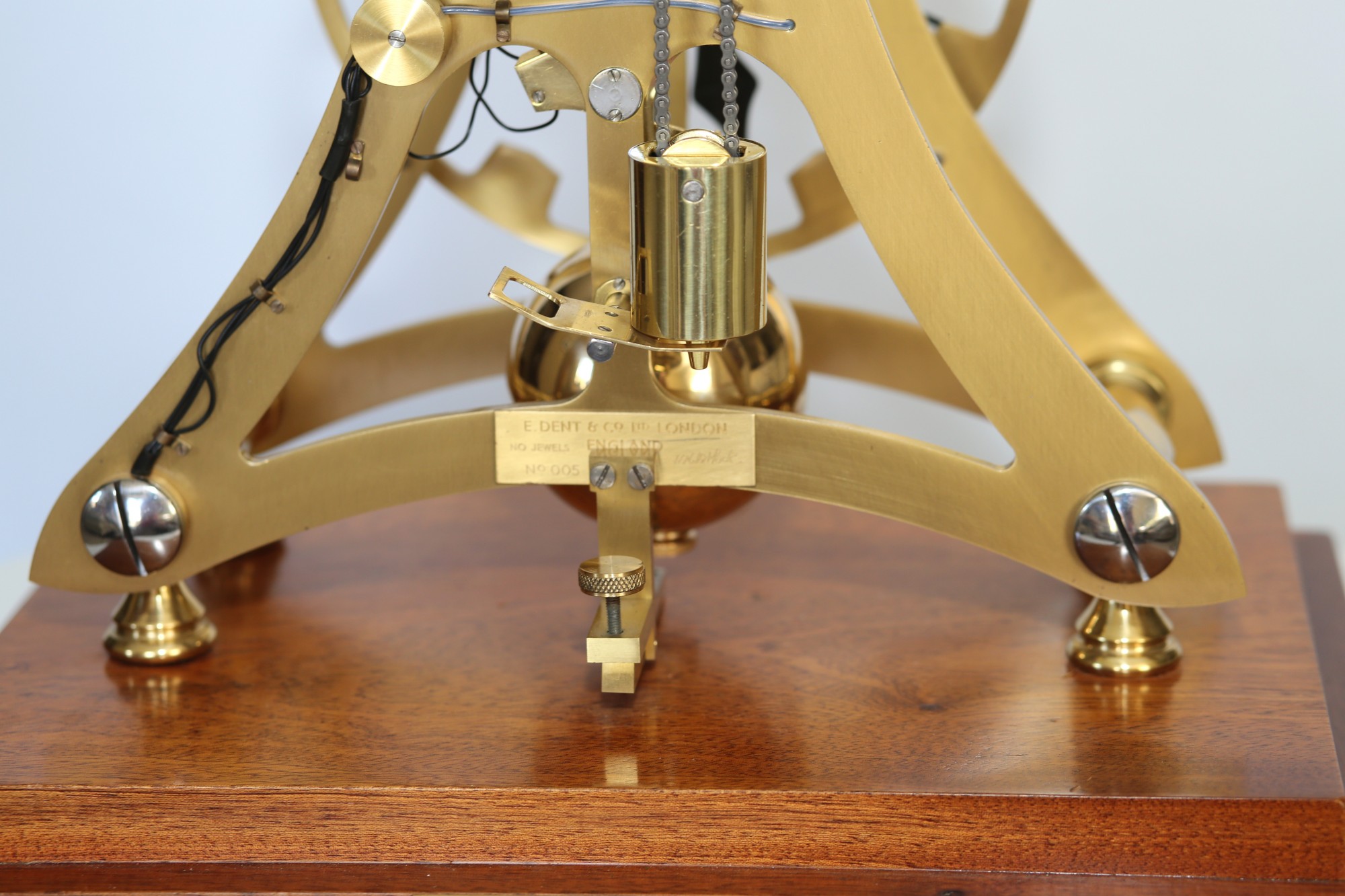 1970s Brass Skeleton Clock 'Concorde', by Dent of London - Carlton Clocks