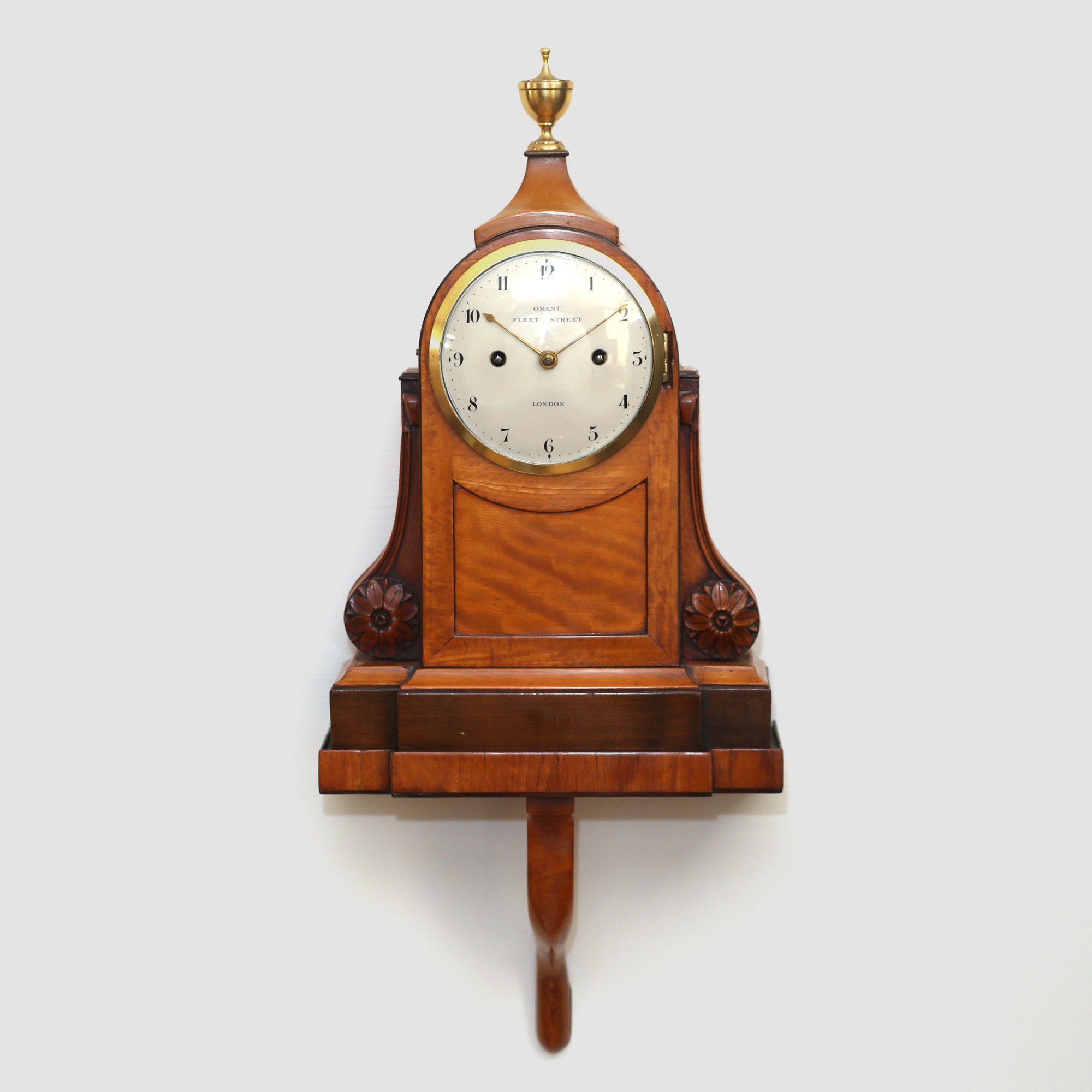 George III Satinwood Bracket clock - John Grant, London - Carlton Clocks