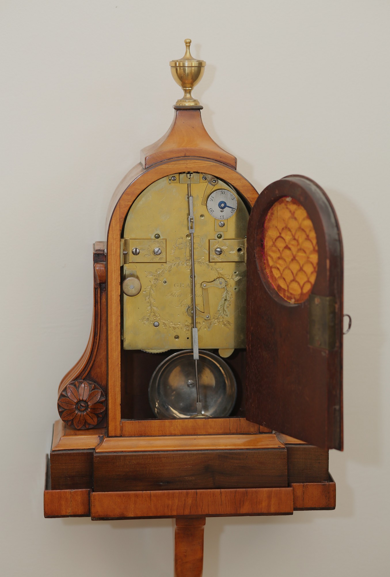 George III Satinwood Bracket clock - John Grant, London - Carlton Clocks