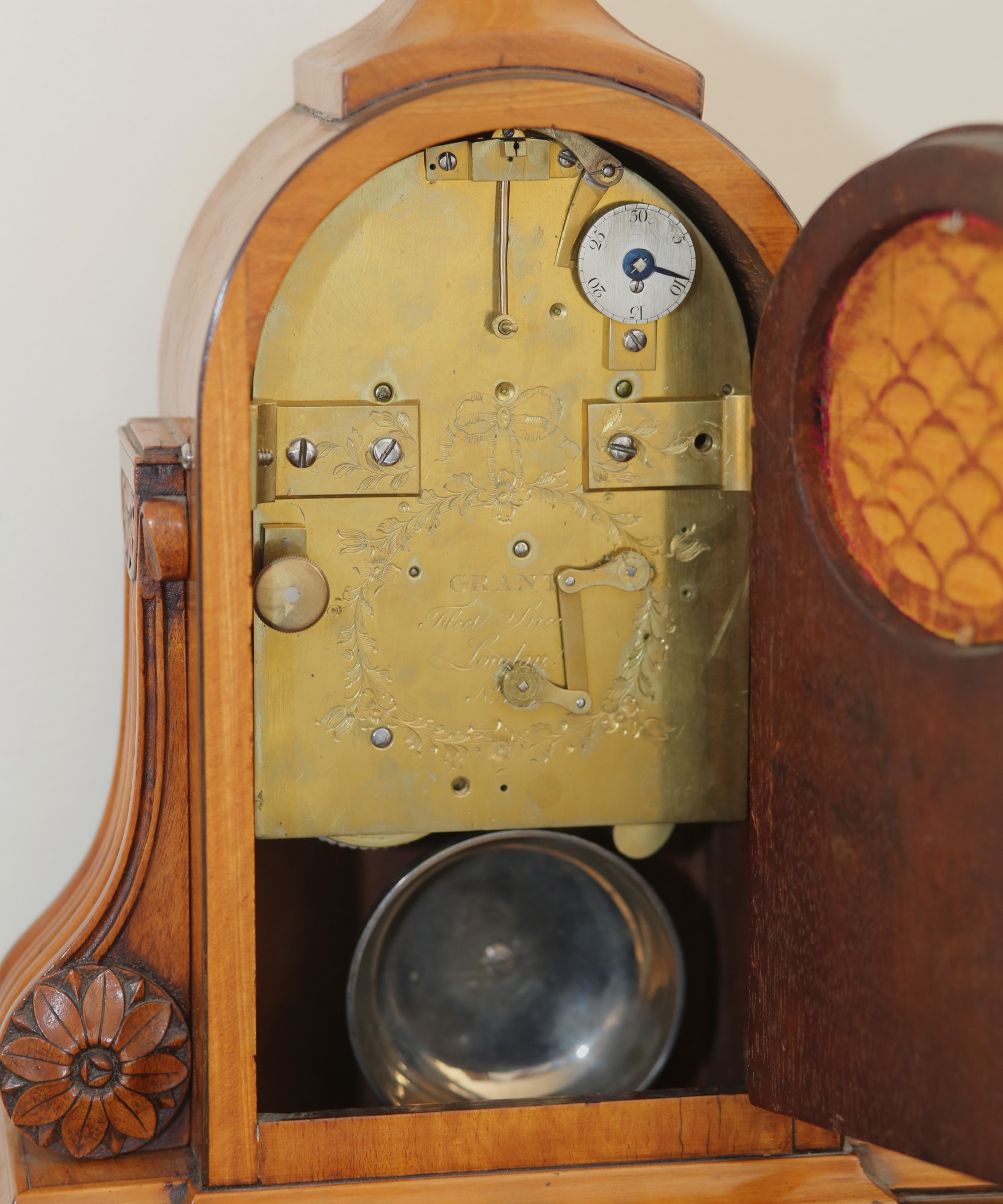 George III Satinwood Bracket clock - John Grant, London - Carlton Clocks