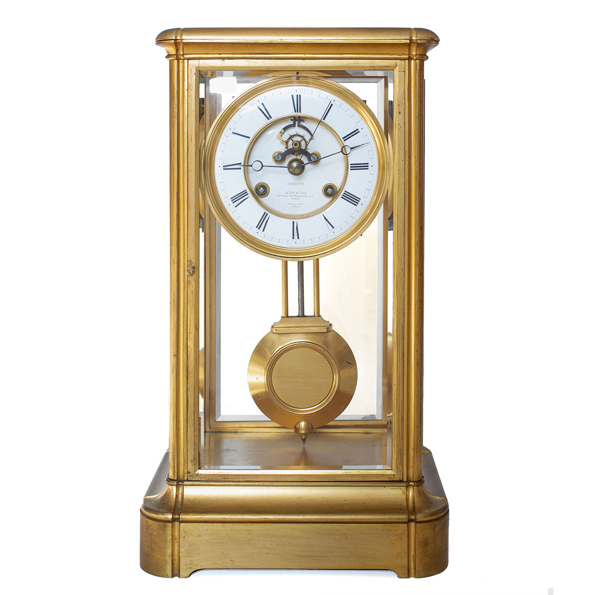 Large four-glass Mantel Regulator by Leroy & Fils - Carlton Clocks