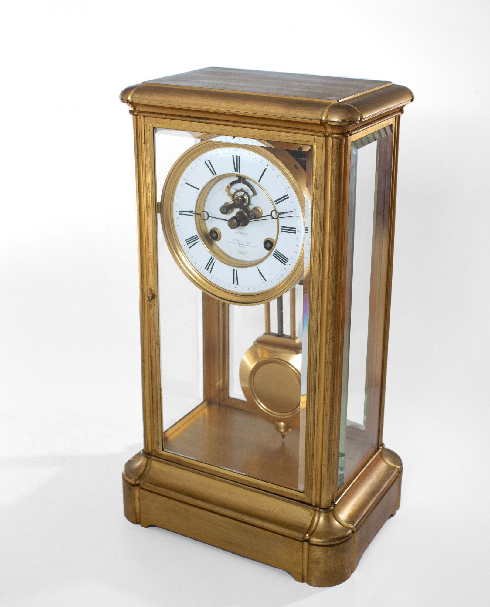 Large four-glass Mantel Regulator by Leroy & Fils - Carlton Clocks